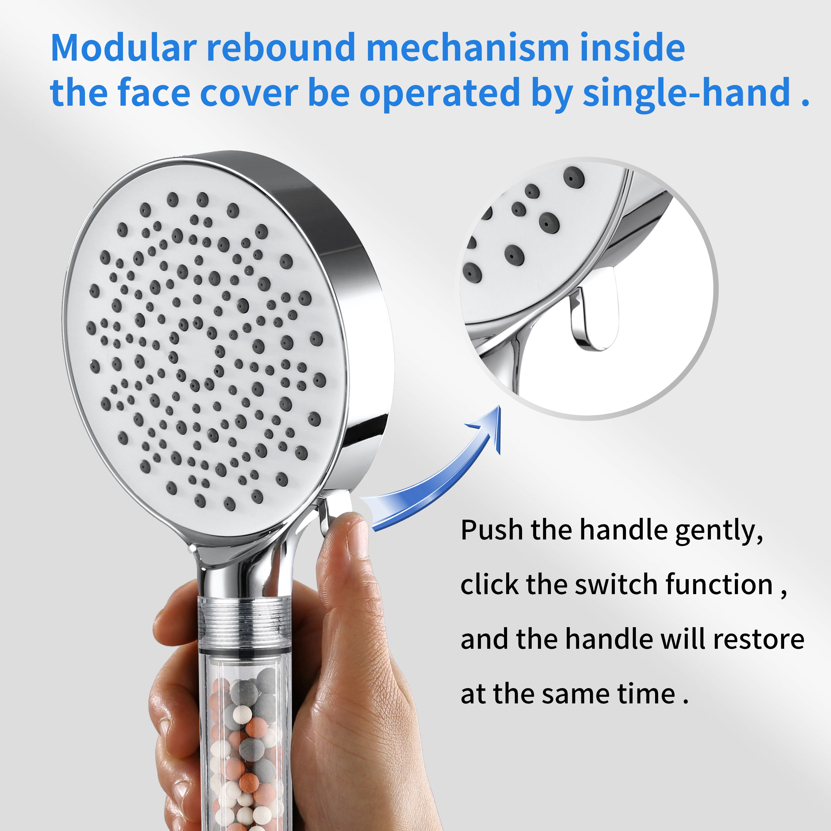 wemart S6216 White Amazon Walmart Hot Sale Hand Filter Shower - 欣宇卫浴官网